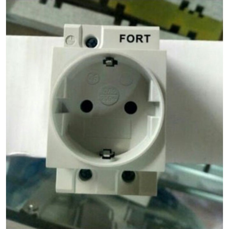 Jual Stop kontak din rail fort / colokan listrik din rail | Shopee Indonesia