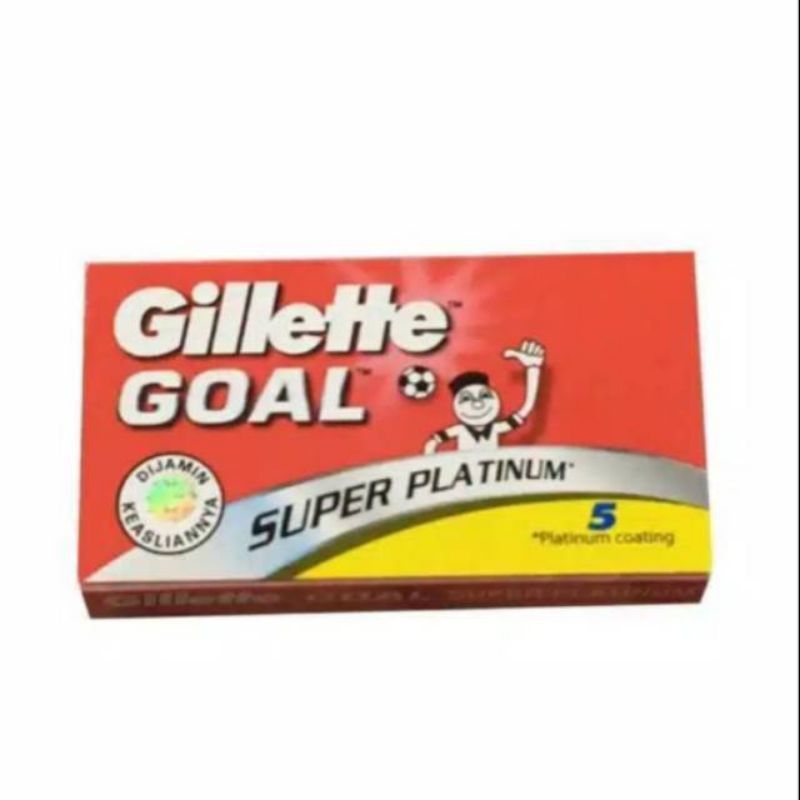 Jual Silet Gillette Goal SUPER PLATINUM (1 pack isi 5 pcs) | Shopee ...