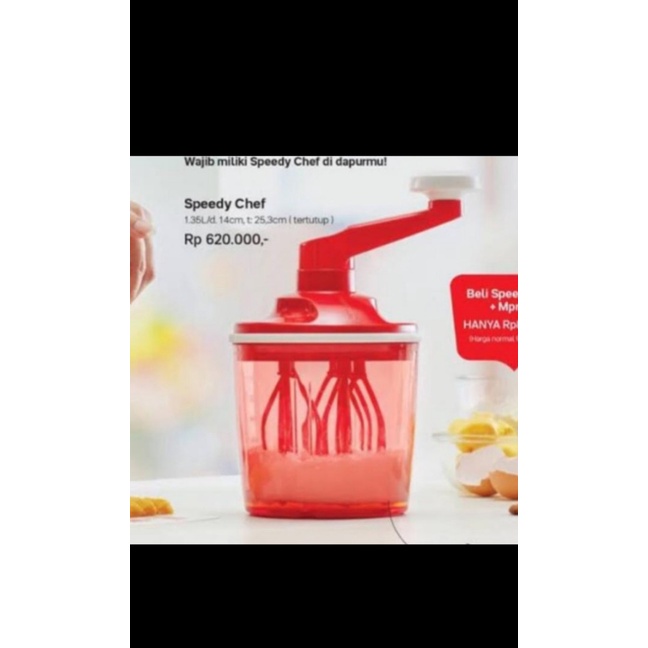 Jual Tupperware Speedy Chef ( chopper / alat pencacah bumbu / mixer ...