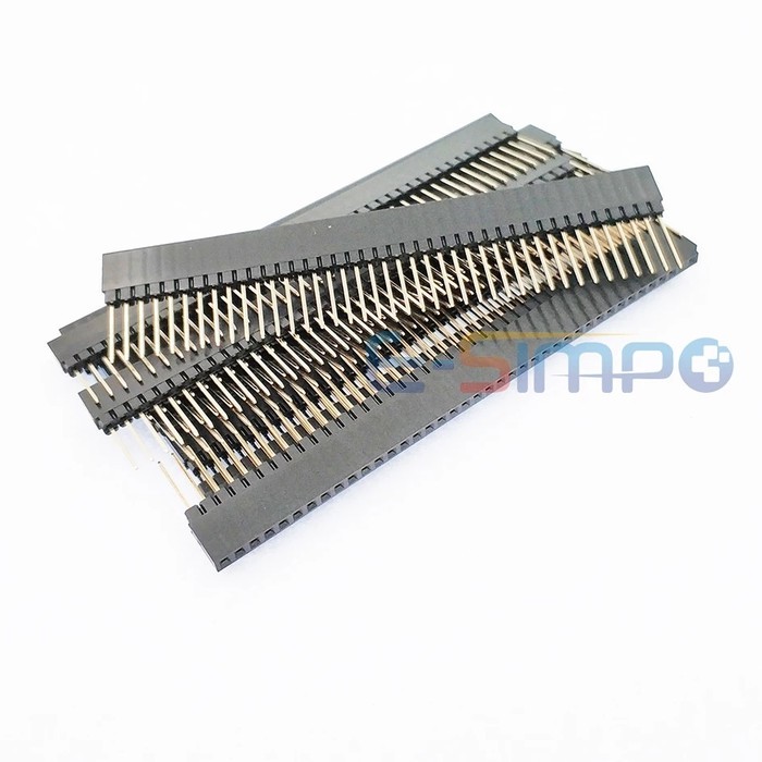 Jual 1x40 Female Header Long Pin Kaki Panjang 40pin PC104 Stackable ...
