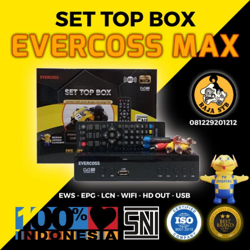 Jual STB Evercoss Max chipset MStar TV Tabung jd digital | Shopee Indonesia