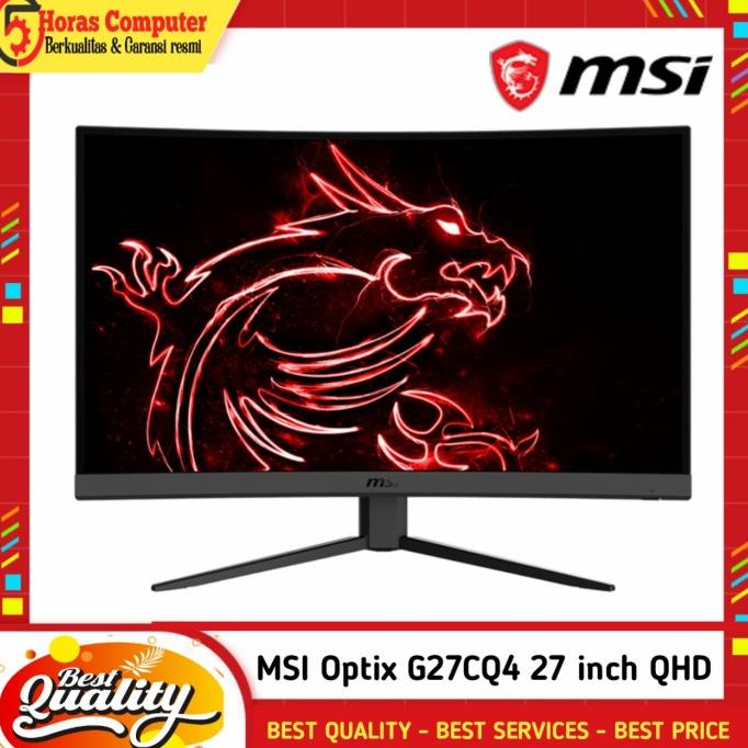 Jual Msi Optix G27Cq4 27" Qhd Curved Gaming Monitor - 2560X1440 , 165Hz ...