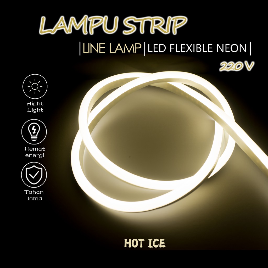 Jual lampu strip neon led flexible flex lampu selang putih kuning Lampu ...