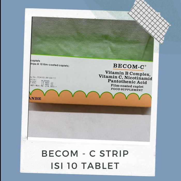 Jual BECOM C STRIP ISI 10 TABLET | Shopee Indonesia