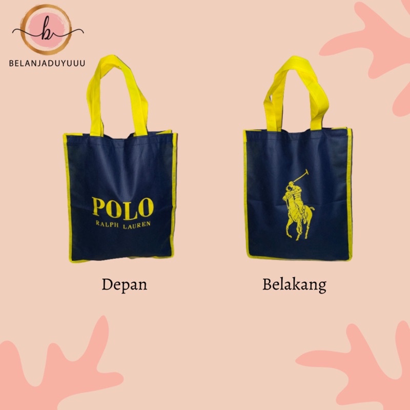 Jual Tote Bag Polo / Reusable Bag Pembungkus Kado | Shopee Indonesia