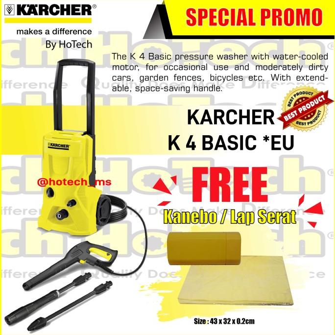 Jual Karcher K 4 Basic High Pressure Washer 130 BAR + Bonus Lap KANEBO | Shopee Indonesia