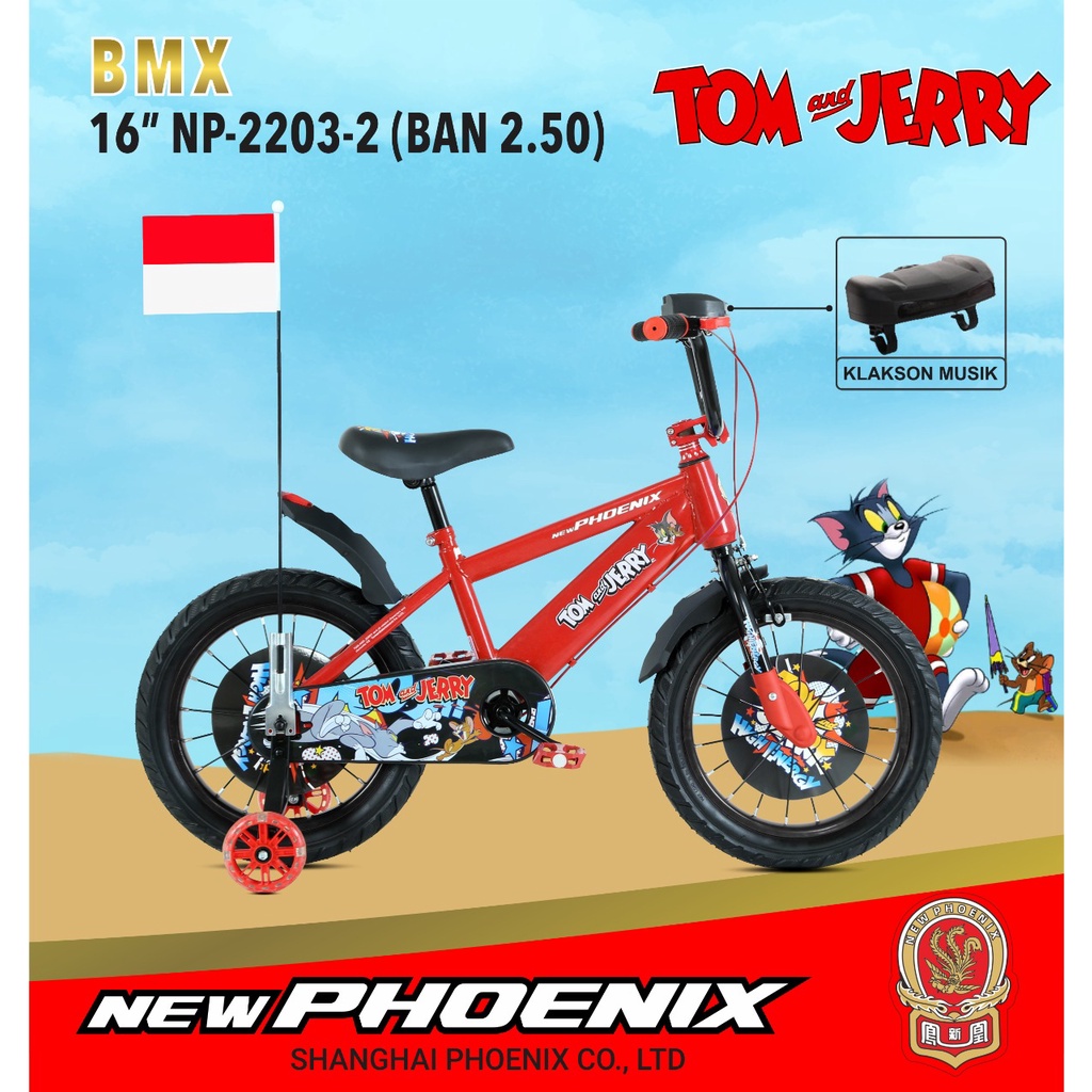 Jual Sepeda Anak BMX PHOENIX 16 | 12 inch roda bantu menyalah bonus ...