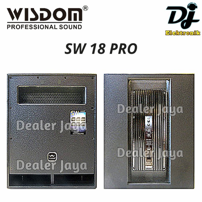 Jual Speaker Subwoofer Wisdom SW 18 PRO / SW18 PRO / SW18PRO - 18 inch ...