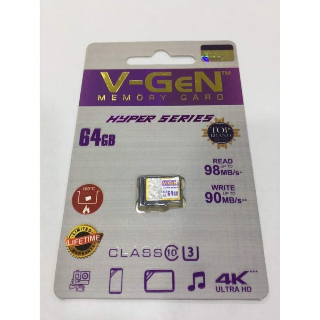 Jual Memory Card Micro SD V-Gen Hyper Series 64gb Original | Shopee ...
