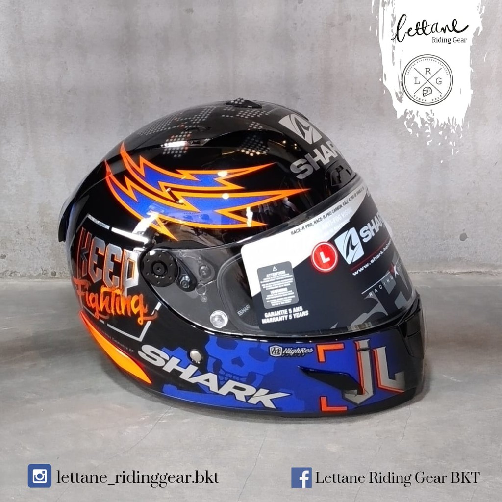 Jual Helm Shark Race R Pro Lorenzo Helm Full Face | Shopee Indonesia