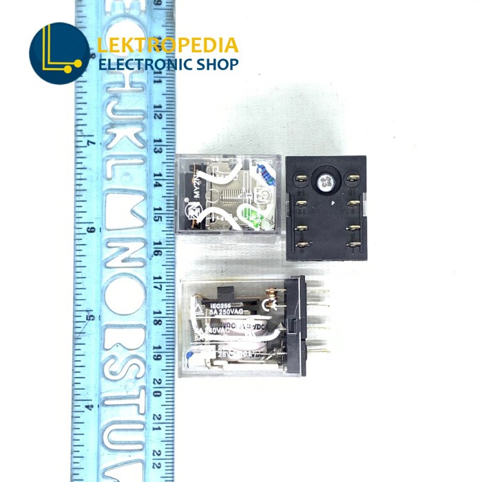 Jual Relay 8p Tumpul Lancip MY2N 12V DC 12 volt 8 pin kaki 8pin ...
