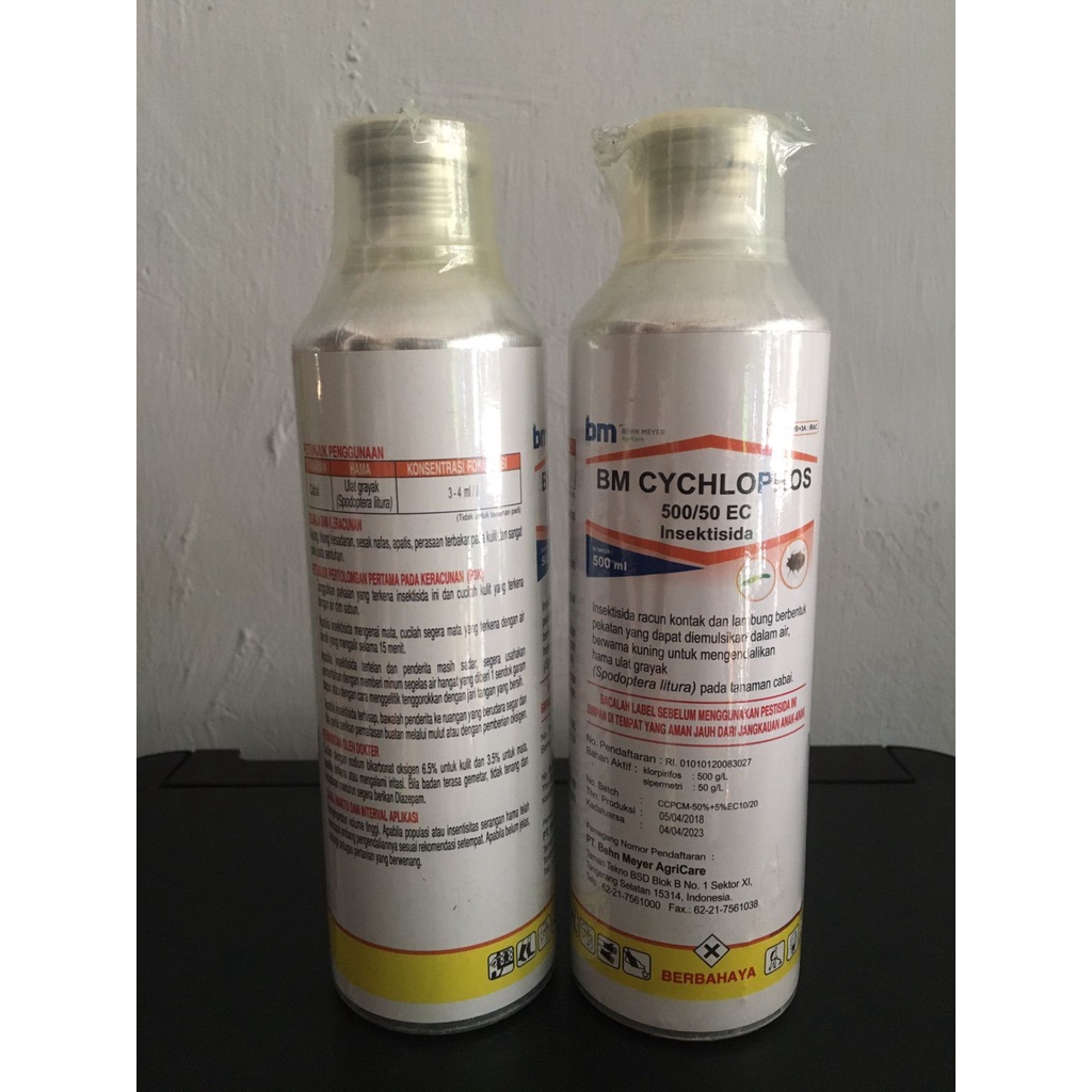 Jual INSEKTISIDA BM CYCHLOPHOS 500/50 EC - 500 ML ULAT GRAYAK | Shopee Indonesia