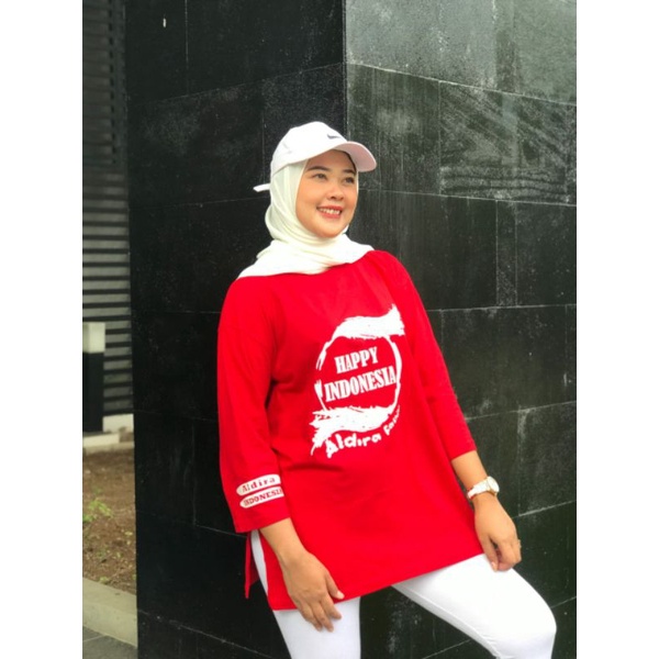 Jual kaos merah putih kemerdekaan 78 limitied edition Aldira oversize ...