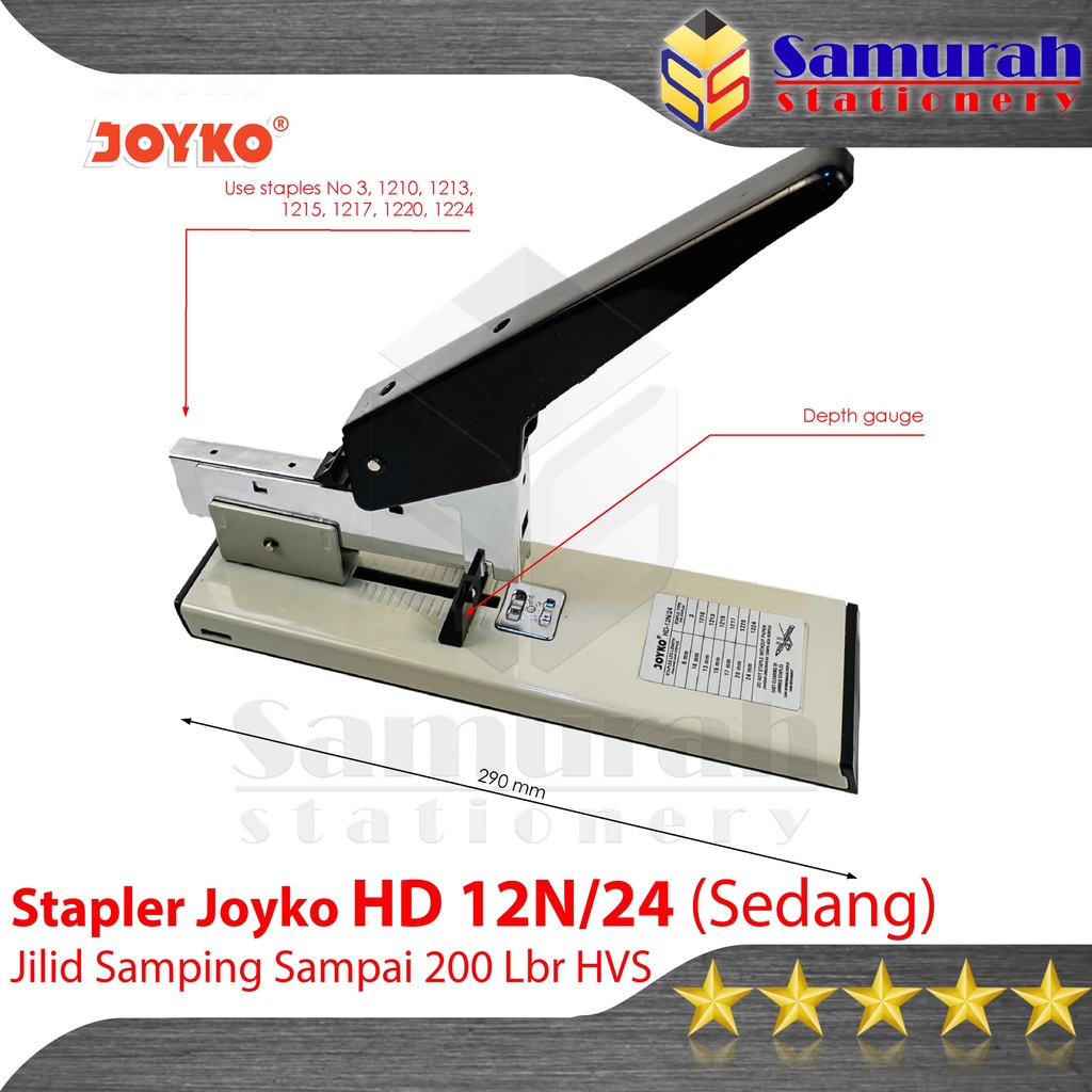 Jual Stapler Joyko HD-12N/24 Sedang Mesin Staples Jilid HD 12N 24 ...
