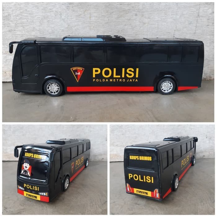 Jual Mainan Bus Polisi - Mainan Mobil Bus Polisi - Mainan Bis Polisi TL ...