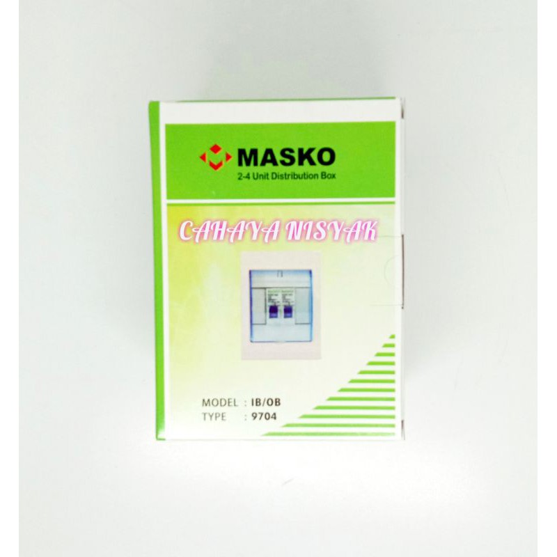 Jual Box MCB Masko (9704) 2-4 Group IB/OB Box MCB Masko | Shopee Indonesia