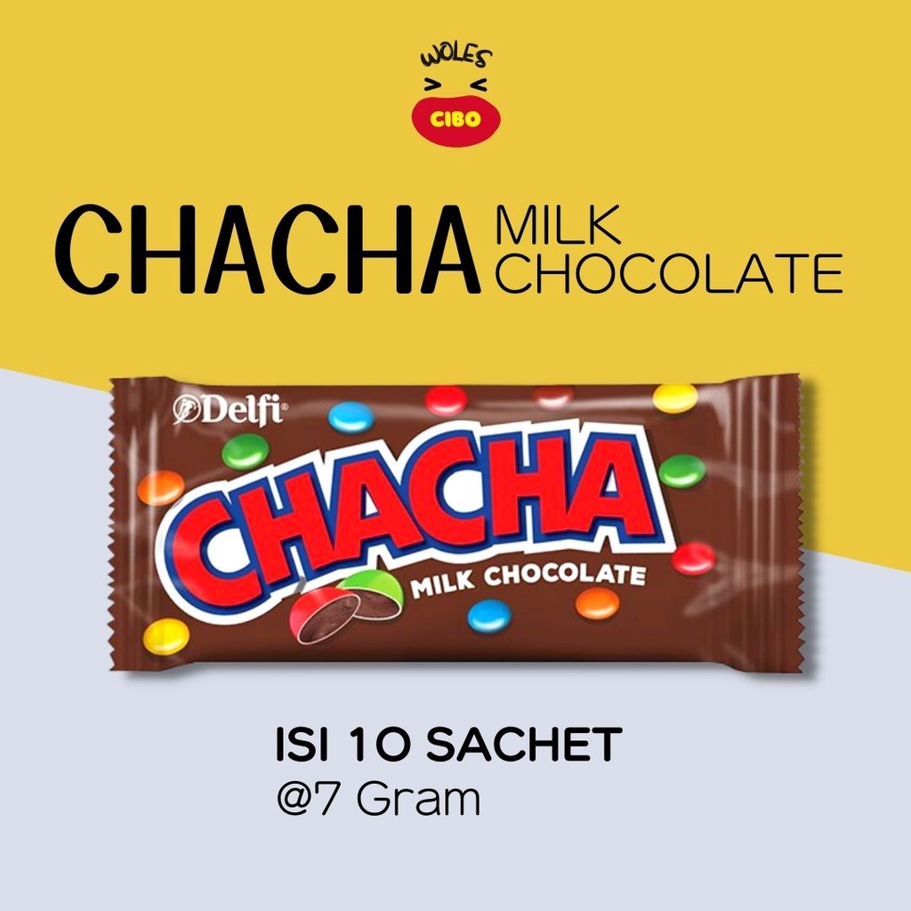 Jual CHACHA Milk Chocolate Rasa Cokelat Susu Renceng 7gr isi 10 Sachet ...