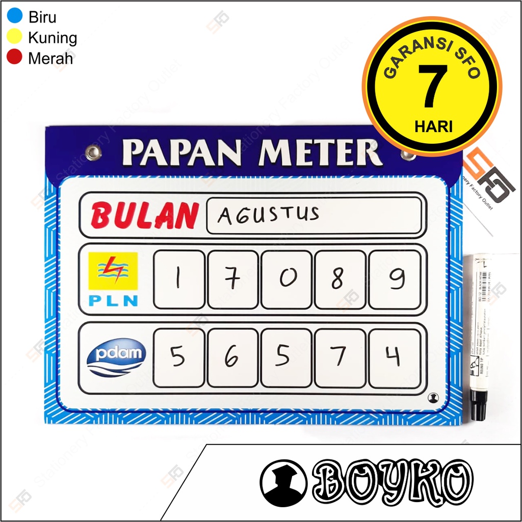 Jual Papan Meteran Boyko Standard - PLN PDAM PAM Meter - SFO Semarang ...