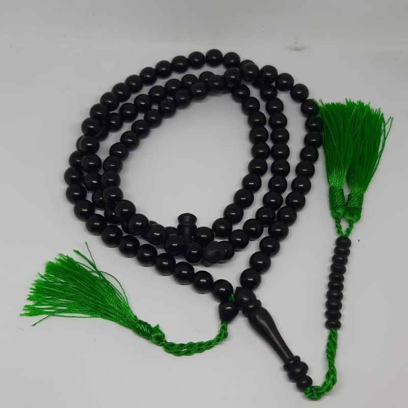 Jual Tasbih Hitam Kayu Besi Ebony 99Butir 8mm | Shopee Indonesia