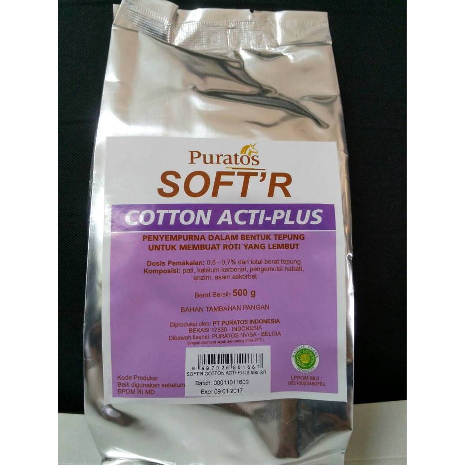Jual Puratos Soft'r Cotton Acti-Plus Bread Improver 500g | Shopee Indonesia