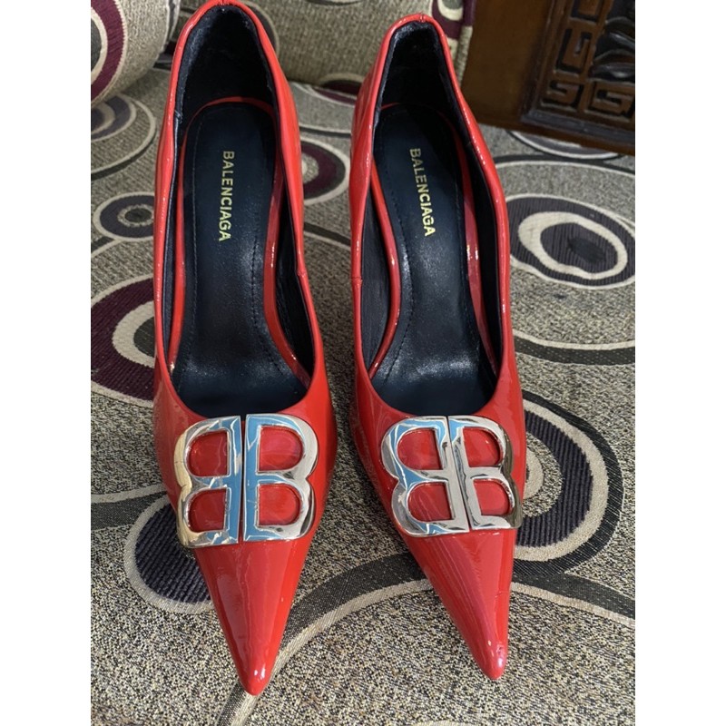 Jual sepatu high heels balenciaga merah | Shopee Indonesia