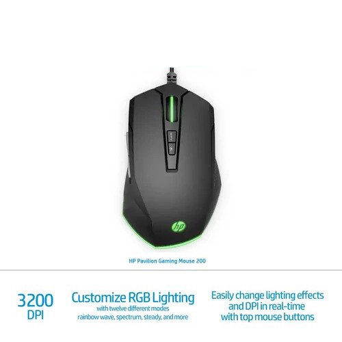 Jual Mouse Gaming HP Pavilion Gaming Mouse 200 (5JS07AA) | Shopee Indonesia