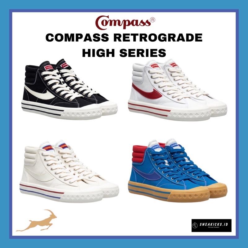 Jual [ORIGINAL] SEPATU COMPASS RETROGRADE HIGH | Shopee Indonesia