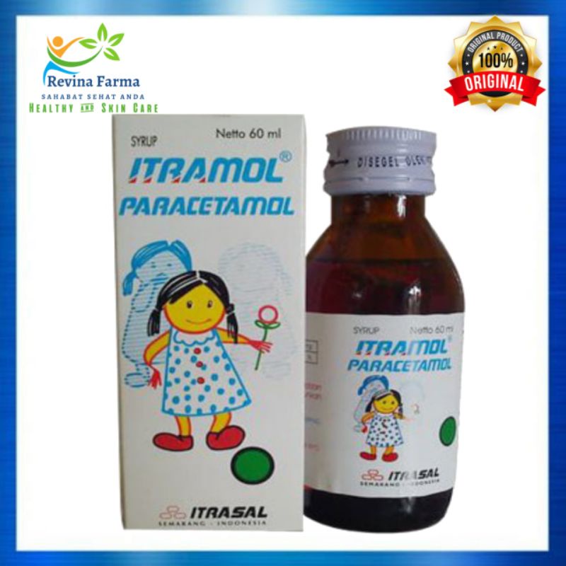 Jual Itramol Syrup 60ml Obat Turun Panas Anak, Demam anti Nyeri, sakit ...