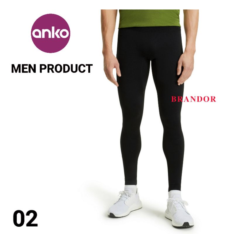 Jual menlg02 - MEN COMPRESSION LEGGING - POCKET BACK By ANKO | Shopee ...