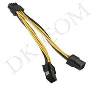 Jual KABEL 6 PIN MALE TO DUAL 6 PIN FEMALE PANJANG 20CM | Shopee Indonesia