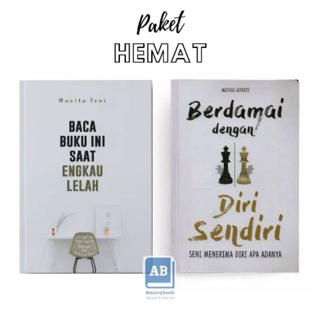 Jual [Paket Hemat] Berdamai Dengan Diri Sendiri & Baca Buku Ini Saat Engkau Lelah (Soft Cover ...