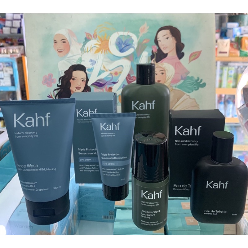 Jual (BISA COD)PAKET KAHF SKINCARE UNTUK PRIA/COWO/LENGKAP/PERAWATAN ...