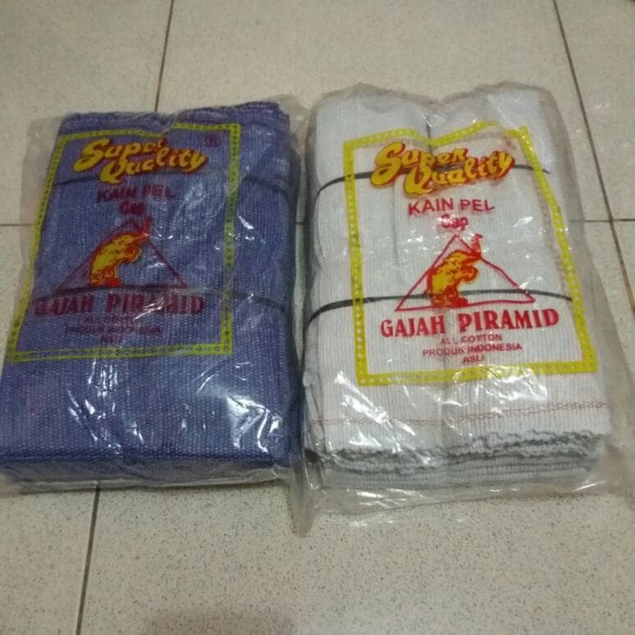 Jual kain lap pel cap Gajah piramid ukuran kurang lebih: 50 x 30 cm ...