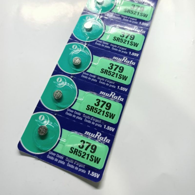 Jual baterai batray battery murata 379 SR521SW original harga perpc ...