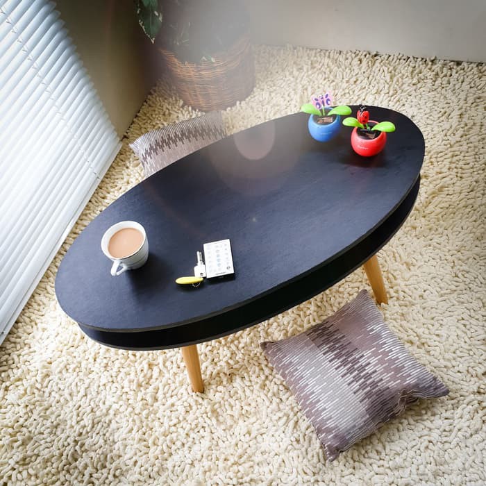 Jual Meja Sofa Oval OV800 Berdesign Kontemporer | Shopee Indonesia
