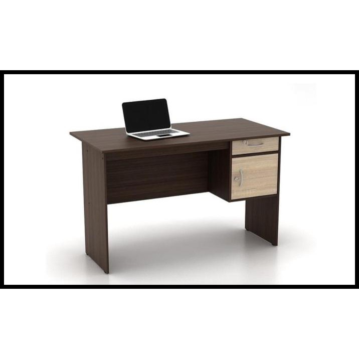 Jual Meja Kantor Belajar Type 122 - Espresso Oak | Shopee Indonesia