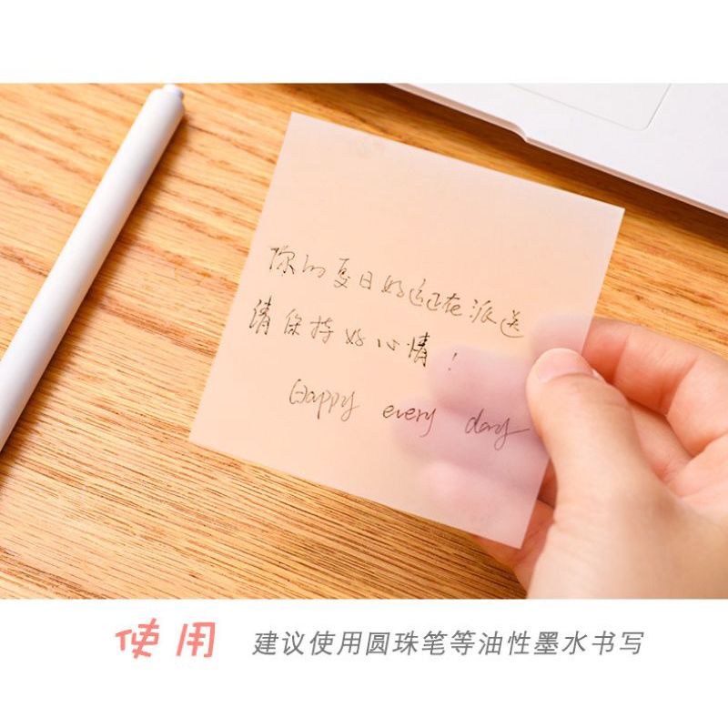 Jual STICK NOTE MEMO KECIL TRANSPARAN PVC KOTAK ISI 50 LEMBAR RETRO ATK ...