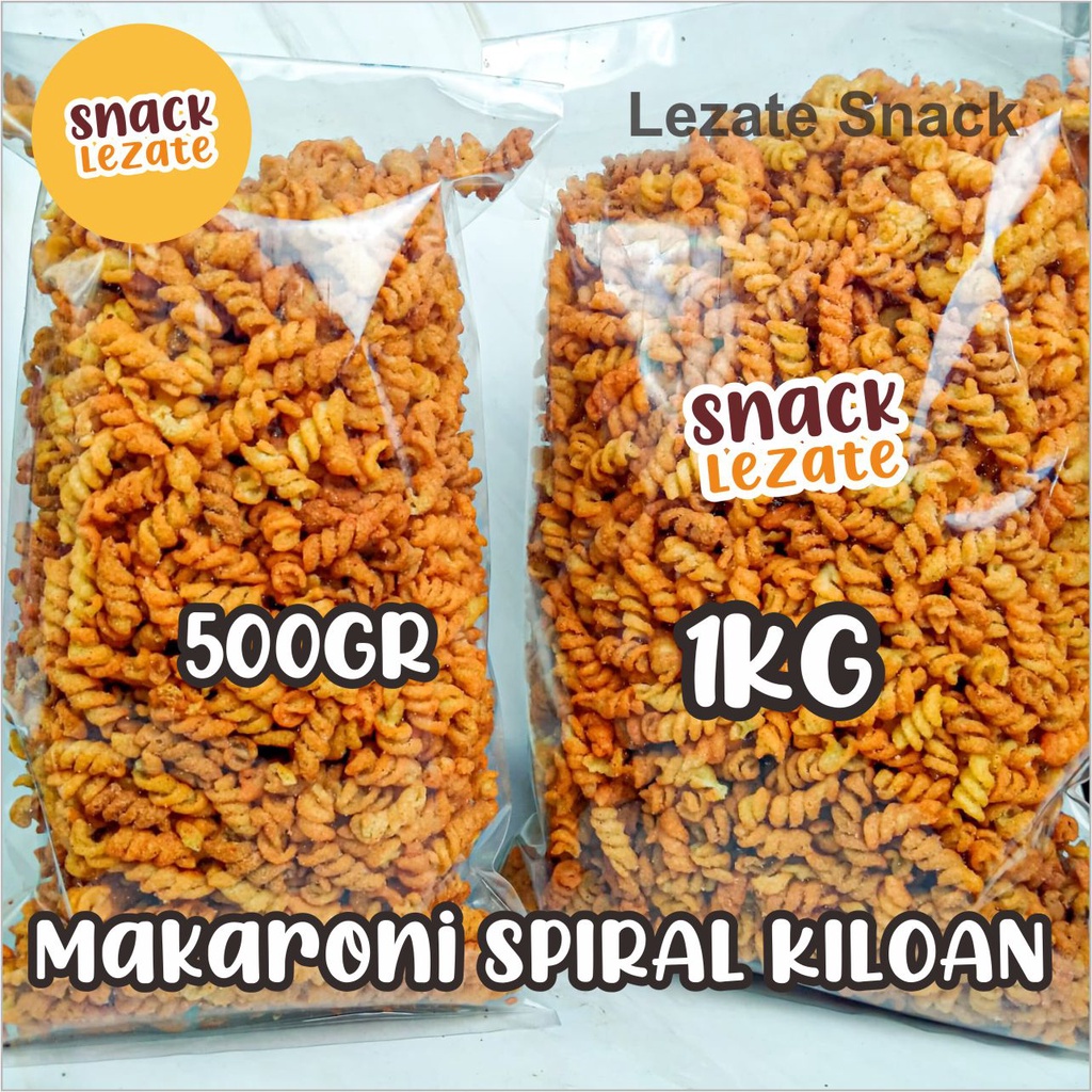 Jual Sedap Snack - Makroni Spiral Pedas Balado 1 KG Kiloan Murah Enak ...