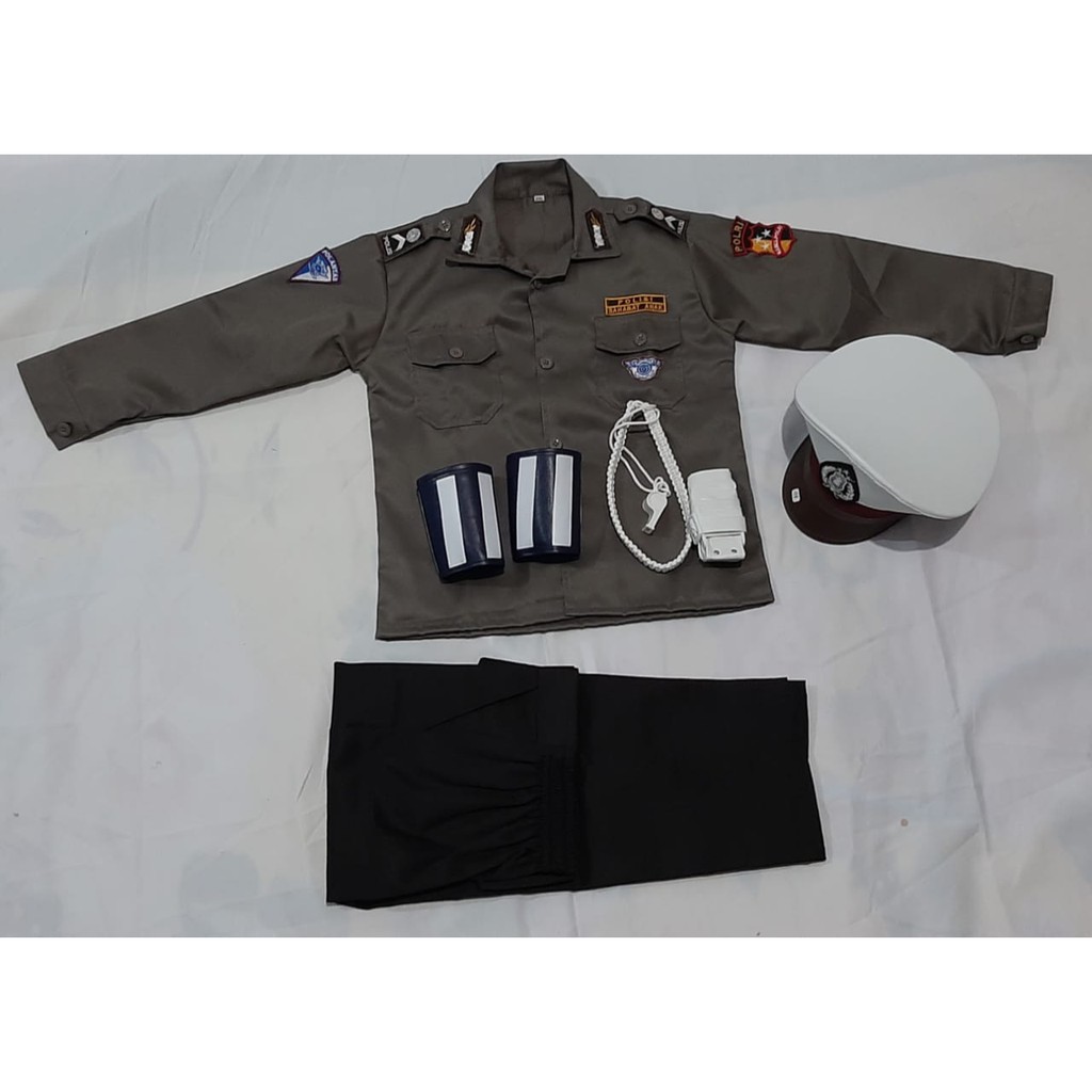 Jual BAJU SERAGAM POLISI ANAK PAKET KOMPLIT/KOSTUM/KARNAVAL PAKET ...