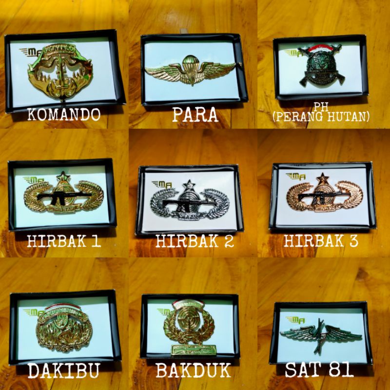 Jual [WING PDH TNI] PARA, KOMANDO, PURKOTA, RAIDER, MOBUD, HIRBAK, SAT ...