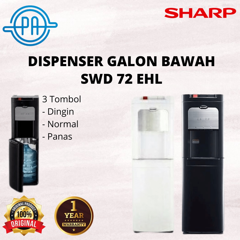 Jual DISPENSER GALON BAWAH SHARP SWD 72 EHL / SWD72 EHL / SWD 72EHL GARANSI | Shopee Indonesia