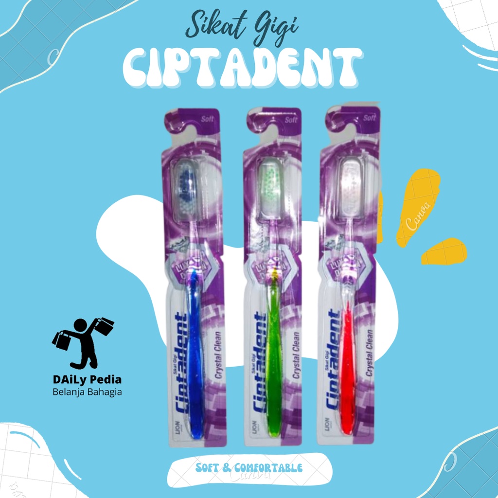 Jual Ciptadent Sikat Gigi Clean Edition Varian Total Clean dan Crystal ...