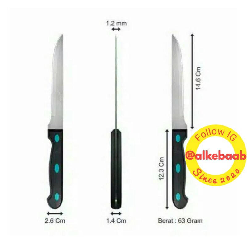 Jual PISAU FILLET 6 INCH PISAU STEAK DAGING AYAM IKAN 5 INCH PISAU ...