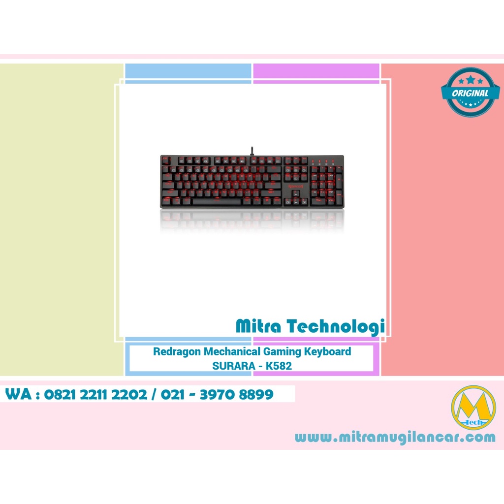 Jual Redragon Mechanical Gaming Keyboard SURARA - K582 | Shopee Indonesia