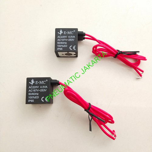 Jual Coil Kabel VC2-DT-E2 AC220V for Solenoid Valve EMC Pneumatic | Shopee Indonesia