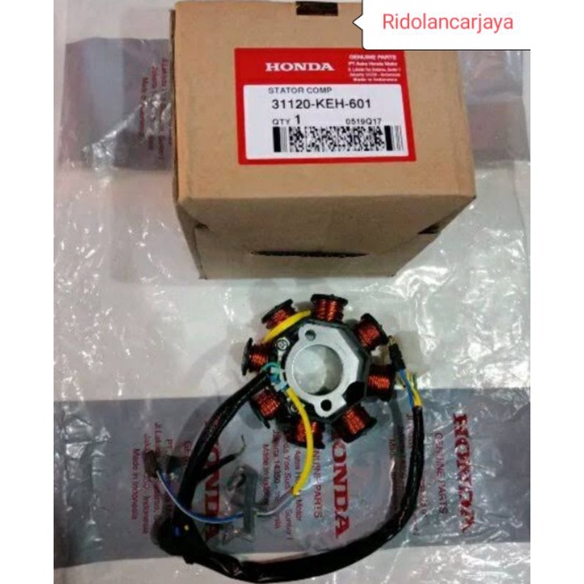 Jual SPUL STATOR COMP MEGA PRO ADVANCE ( 2007-2010) 31120-KEH-601 ORIGINAL HONDA AHM | Shopee ...