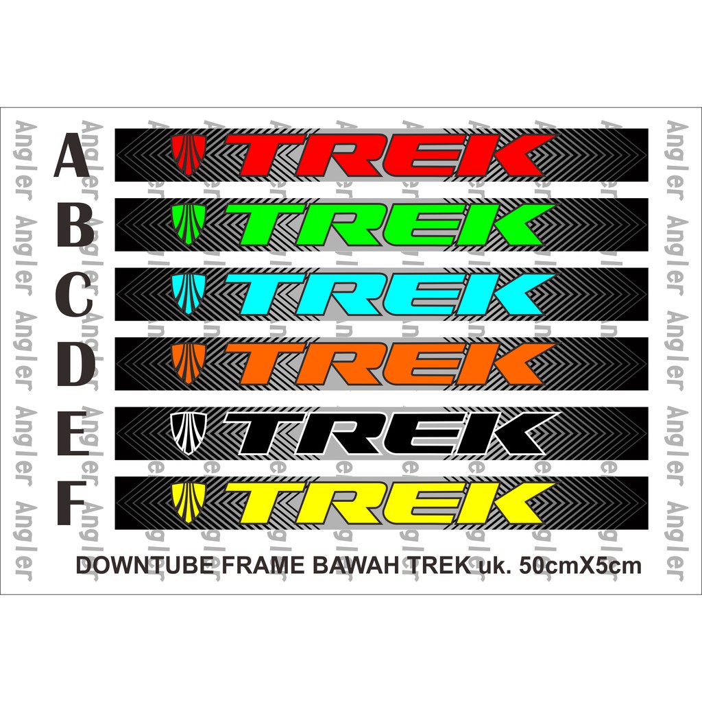 Jual Decal sticker downtube frame bawah sepeda TREK | Shopee Indonesia