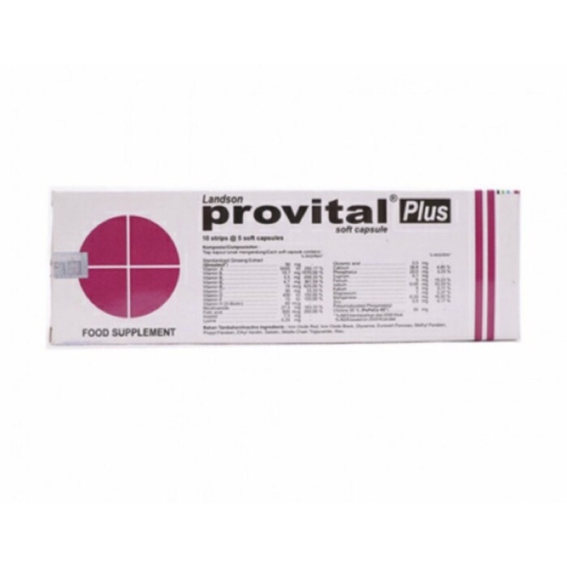 Jual Provital plus strip 5 kapsul ( multivitamin jaga daya tahan tubuh ...