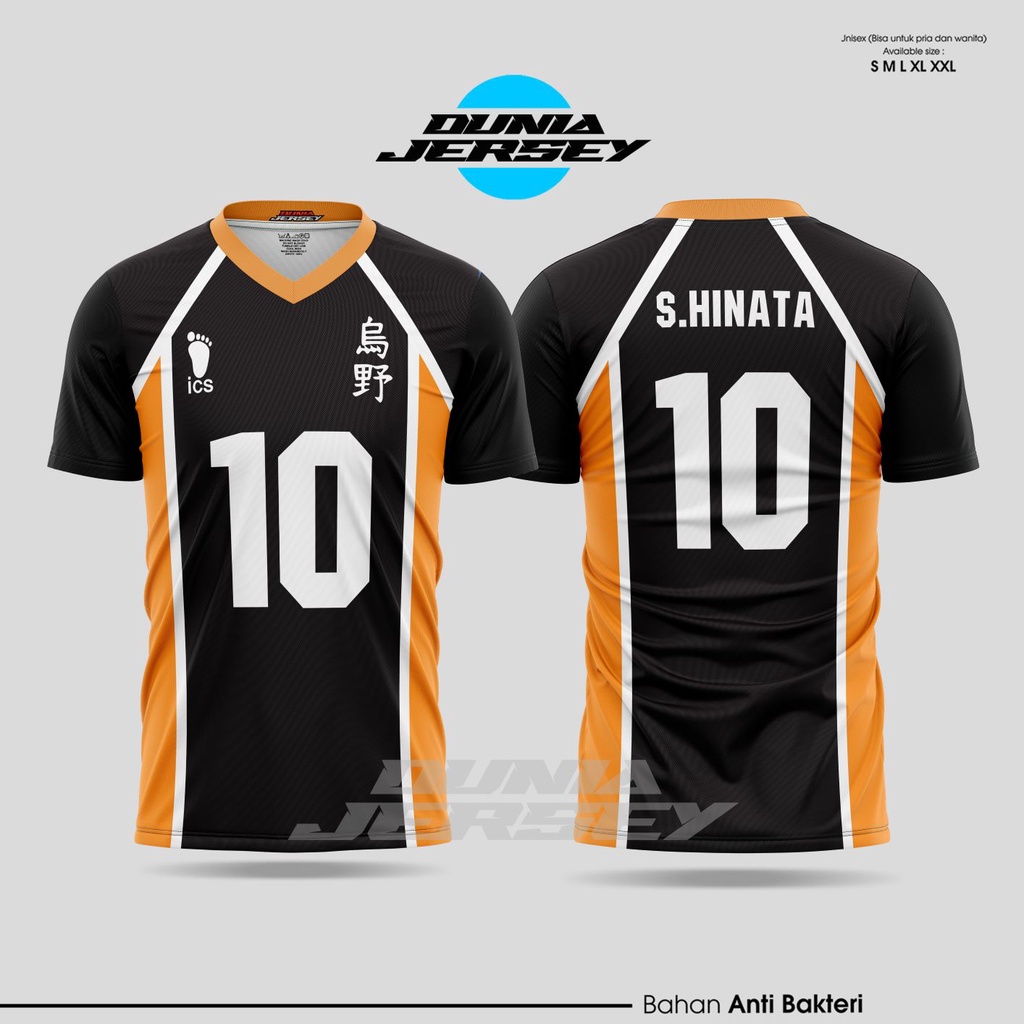 Jual GROSIR / MURAH / COD JERSEY KAOS ANIME JERSEY HINATA SHOYO 10 KAOS ...