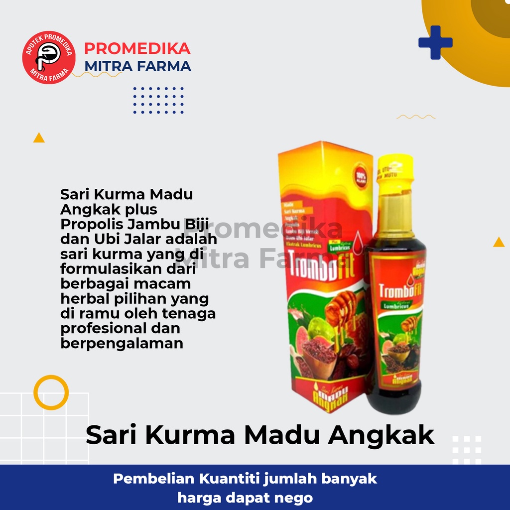 Jual Sari Kurma Madu Angkak Thrombofit 460 g Botol / Madu untuk Jaga ...